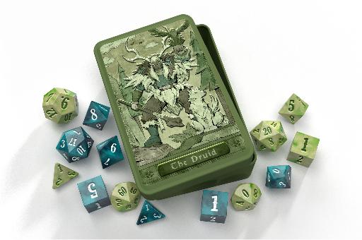 Class-Specific Dice Set Druid (Pathfinder and 5E) | Laiska Pelikaani